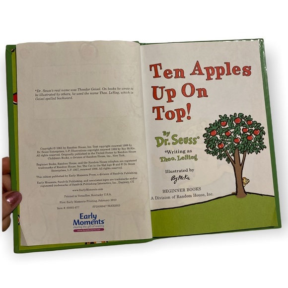 Dr. Seuss | Art | Dr Seuss Ten Apples Up On Top Book 961 | Poshmark